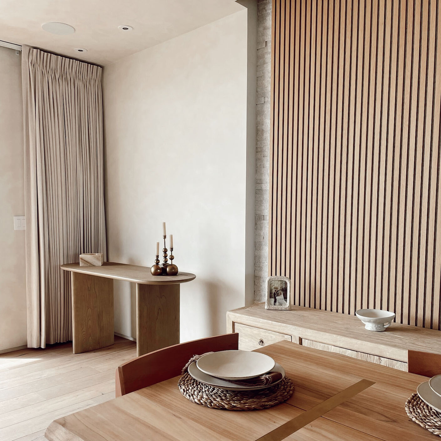 Scandinavian White Oak Wood Slat Wall Panels — 4.9/5 Customer Rating ...