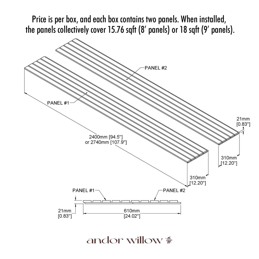 Buy Wide Wood Slat Wall Panels — Sold Over 30,000 in US & CA – andor willow