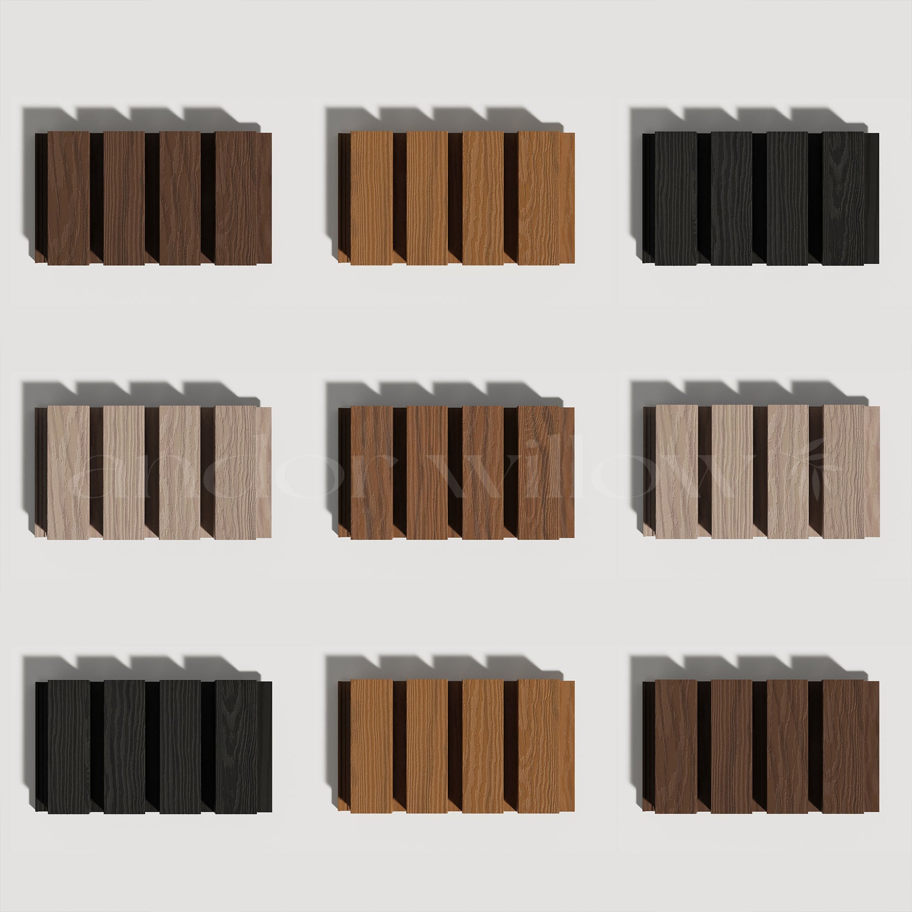Exterior Wood-Look Composite Slat Panel Samples - Andor Willow – andor ...